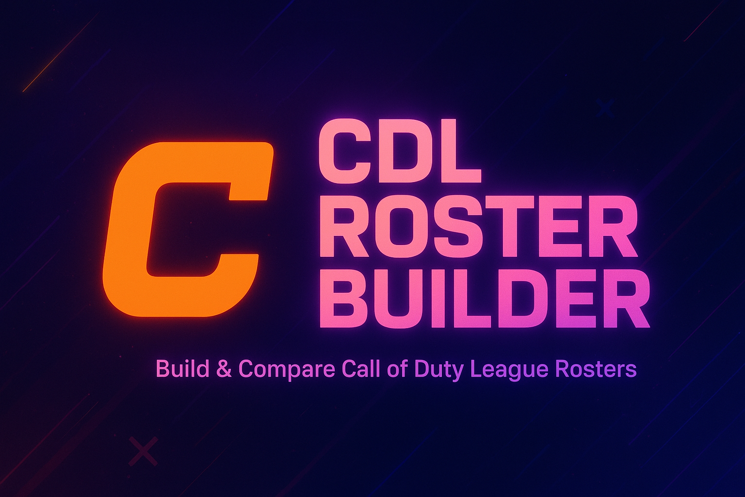 Call Of Duty League Roster Builder - CDL Esports Team Creator 2025